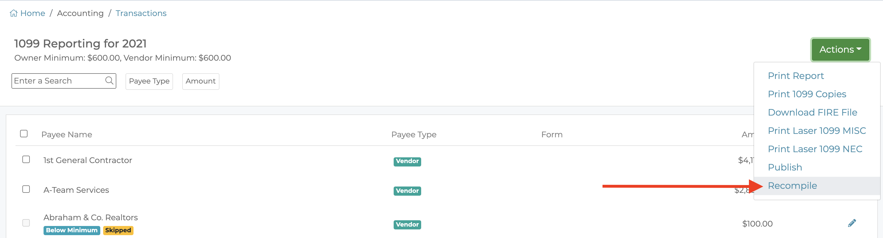 How to Configure Tax Reporting Settings and Generate 1099's